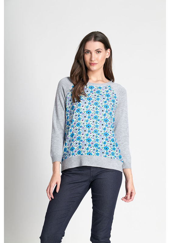 Contrast Woven Front Women's Top - Memo Clothing | Buy Memo Clothing ...